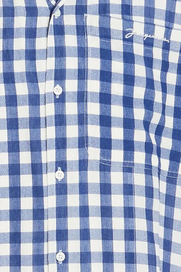 Jacquemus Jean Checked Crepe Shirt