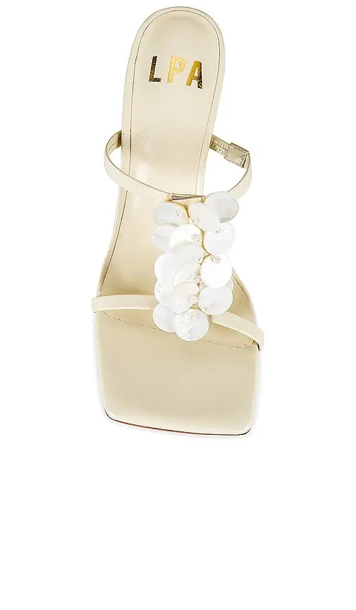 Lpa Leja Embellished Square Toe Stiletto Sandals