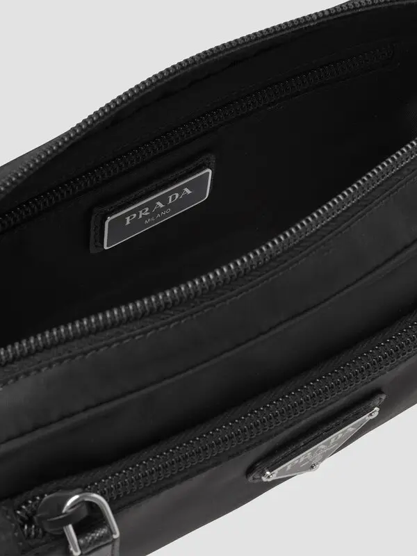 Prada Re-nylon And Saffiano Leather Belt Bag