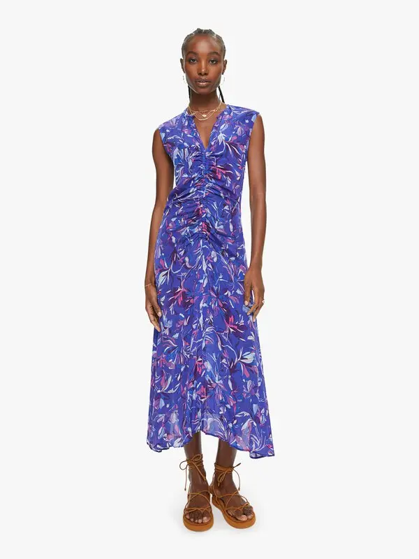 blue dress silver heels Erin Halter Maxi Dress main image 0