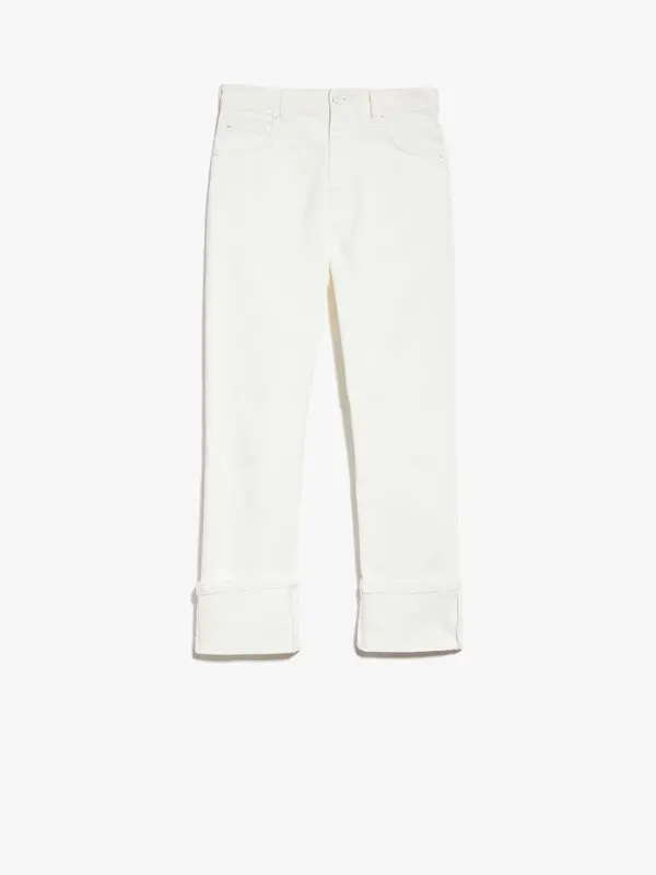 Max Mara Cropped Jeans In Stretch Bull