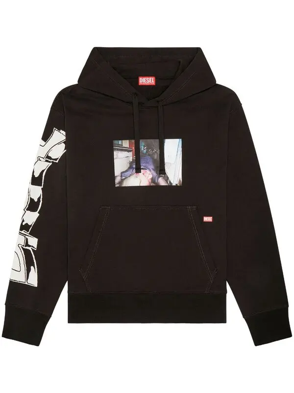 DIESEL® Cotton Graphic Hoodie