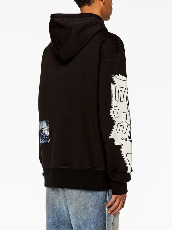 DIESEL® Cotton Graphic Hoodie