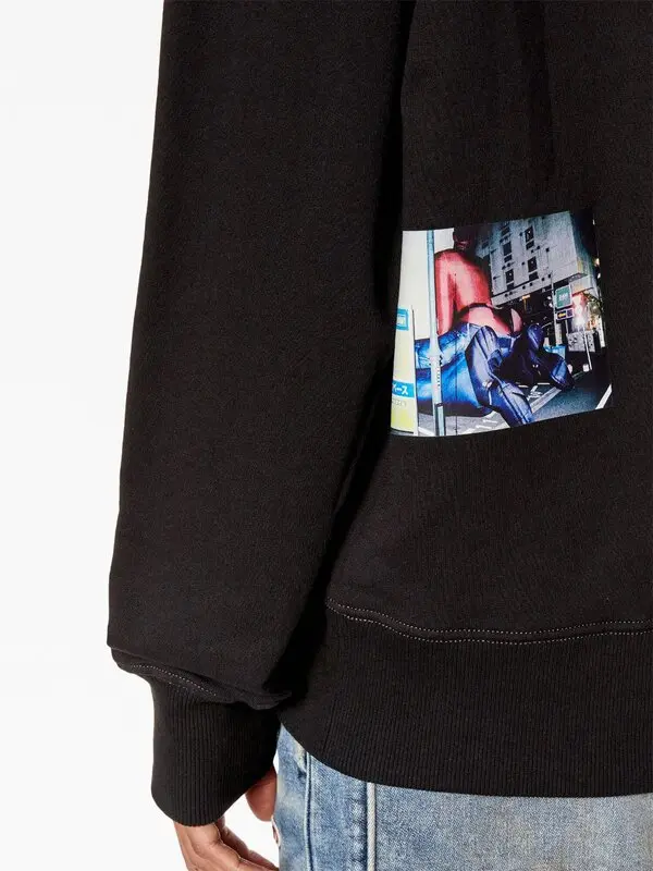 DIESEL® Cotton Graphic Hoodie