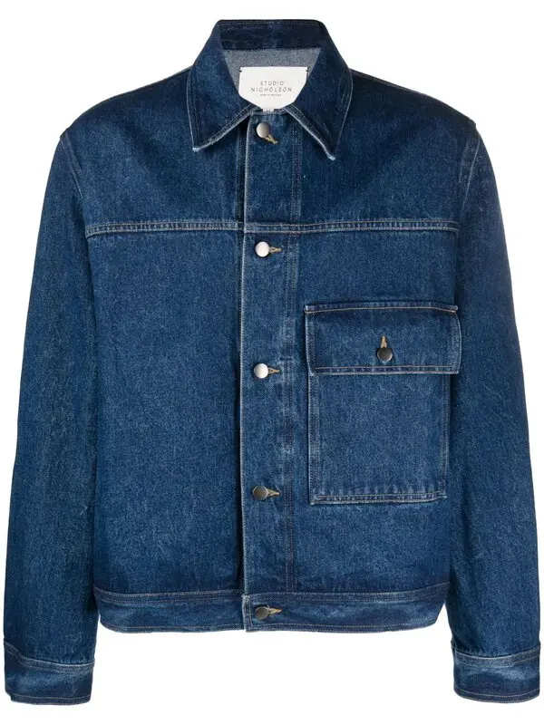 Studio Nicholson Patch-pocket Denim Jacket