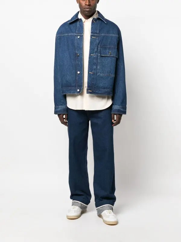 Studio Nicholson Patch-pocket Denim Jacket