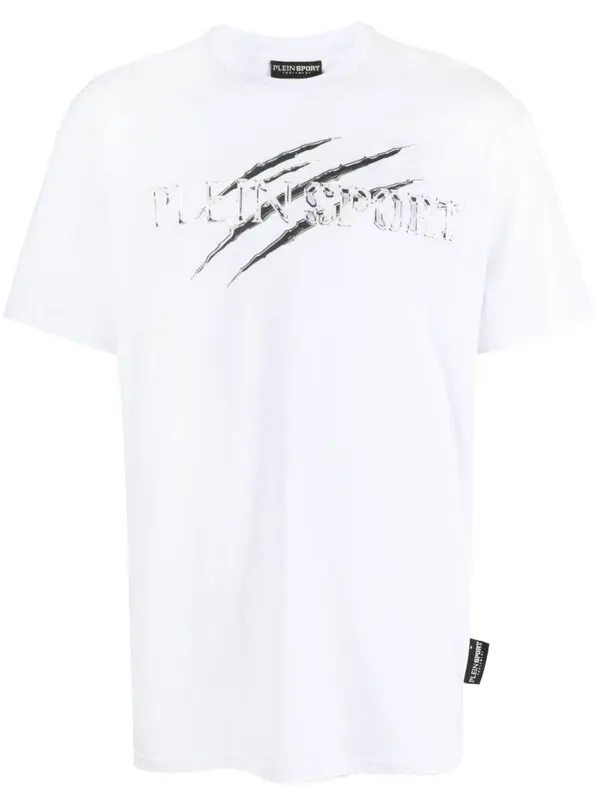 PLEIN SPORT Graphic-print Cotton T-shirt - White