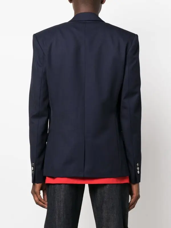 Balmain Embossed-button Double-breasted Blazer