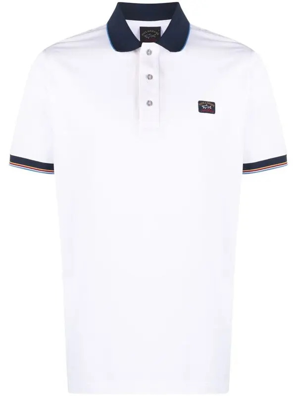 Paul & Shark Logo-embroidered Cotton Polo Shirt - White