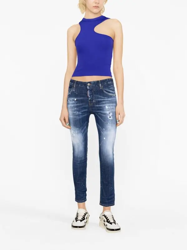Dsquared2 Bleached Skinny Jeans