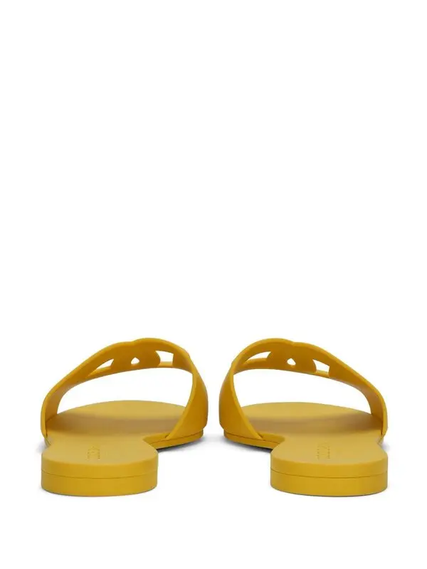Dolce & Gabbana Dg Logo Slides - Yellow