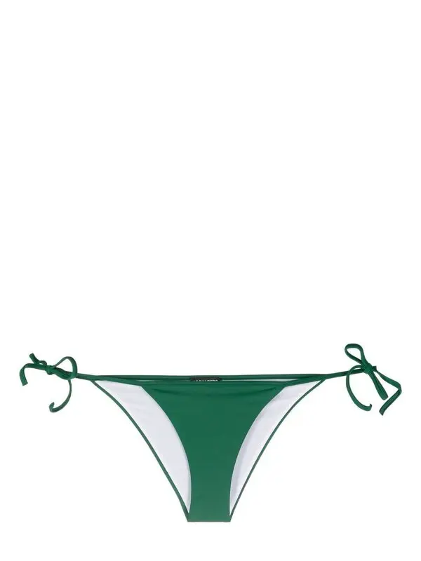 Dsquared2 Logo-print Side-tie Bikini Bottoms - Green