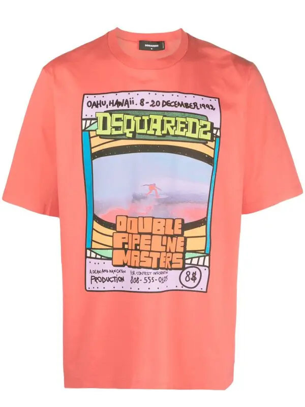 Dsquared2 Graphic-print Cotton T-shirt