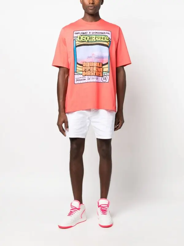 Dsquared2 Graphic-print Cotton T-shirt