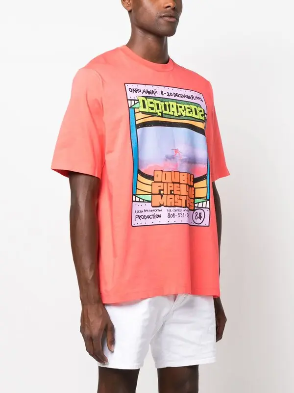 Dsquared2 Graphic-print Cotton T-shirt