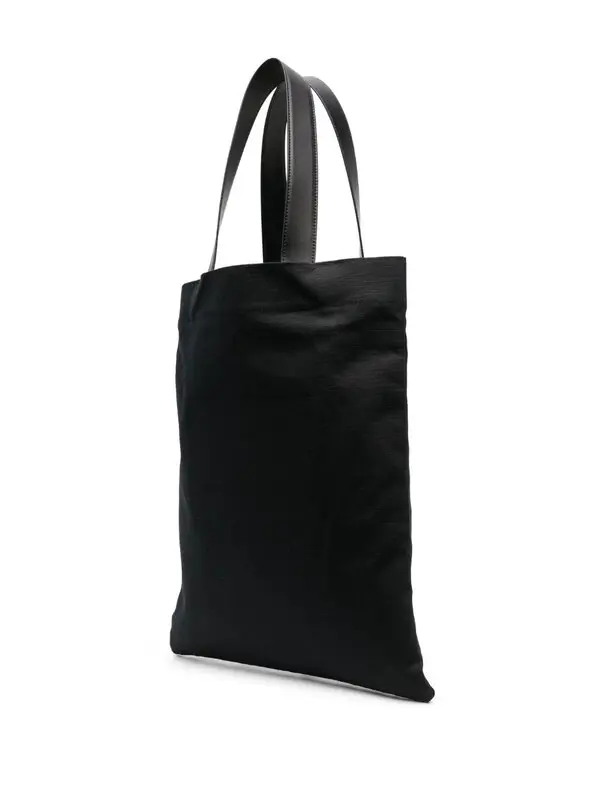 JIL SANDER Large Logo Print Tote Bag