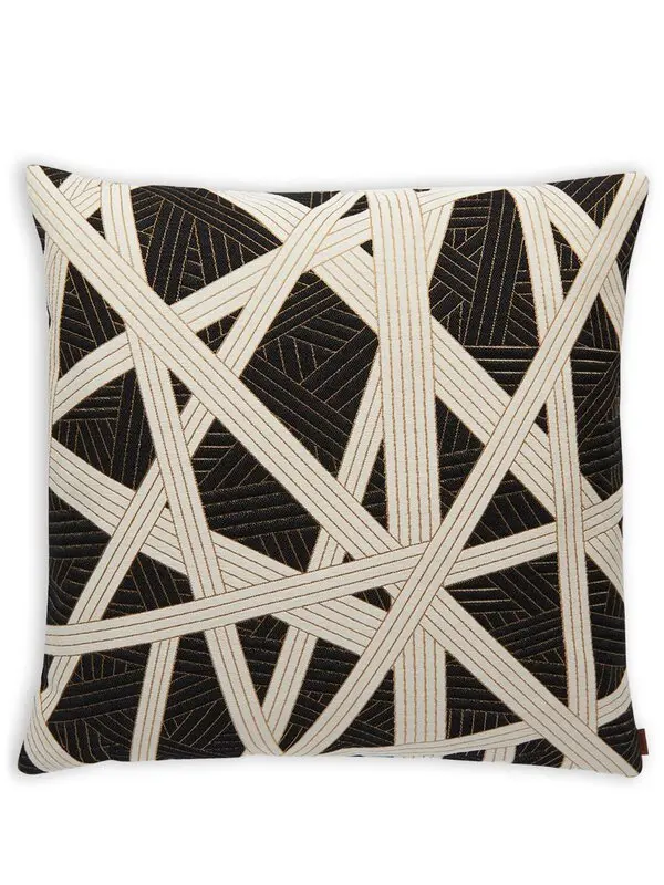 Missoni Nastri Geometric-print Cushion - Black