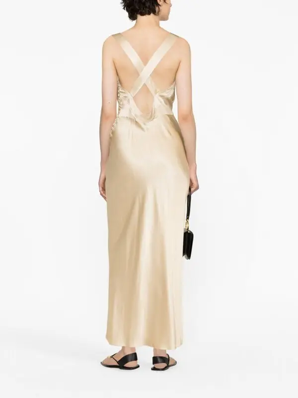 Khaite The Milo Silk Dress - Neutrals