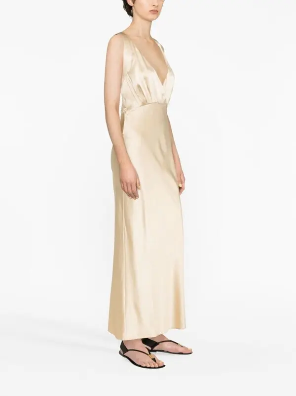 Khaite The Milo Silk Dress - Neutrals