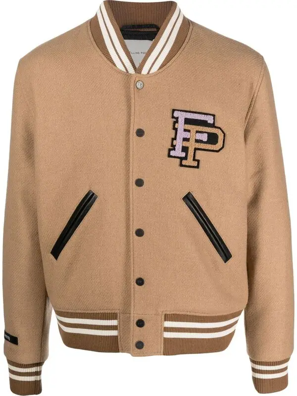 Filling Pieces Logo-patch Bomber Jacket