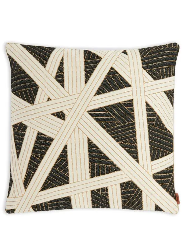 Missoni Nastri Geometric-print Cushion - Black