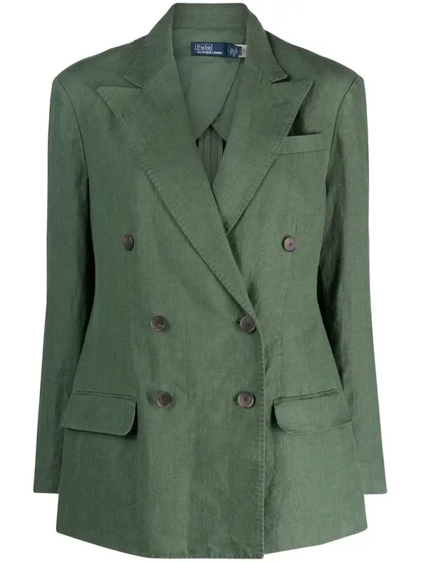 Polo Ralph Lauren Double-breasted Linen Blazer
