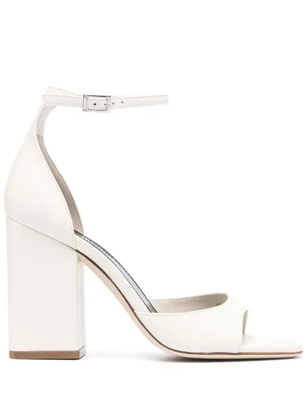 Paris Texas Fiona 100mm Leather Sandals - White