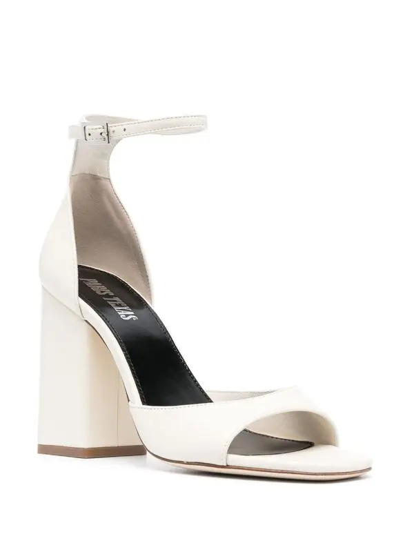 Paris Texas Fiona 100mm Leather Sandals - White
