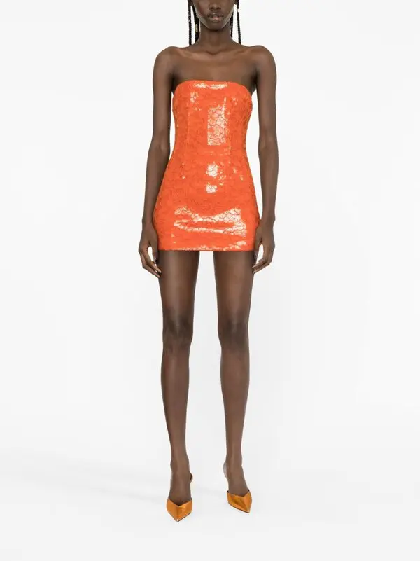 LAQUAN SMITH Floral-lace Mini Dress