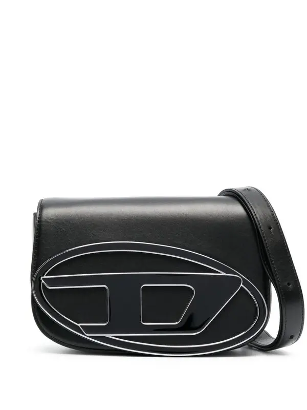 Diesel 1dr Leather Shoulder Bag - Black | Editorialist
