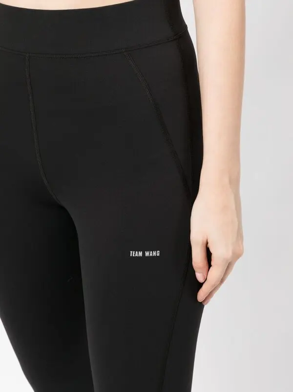 TEAM WANG DESIGN Logo-print Panelled Leggings