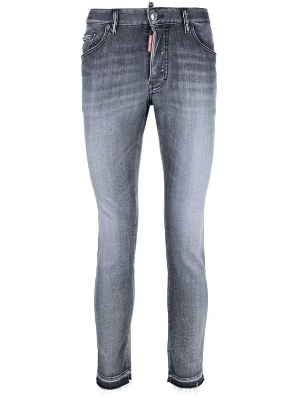 Dsquared2 Faded Skinny Jeans - Grey