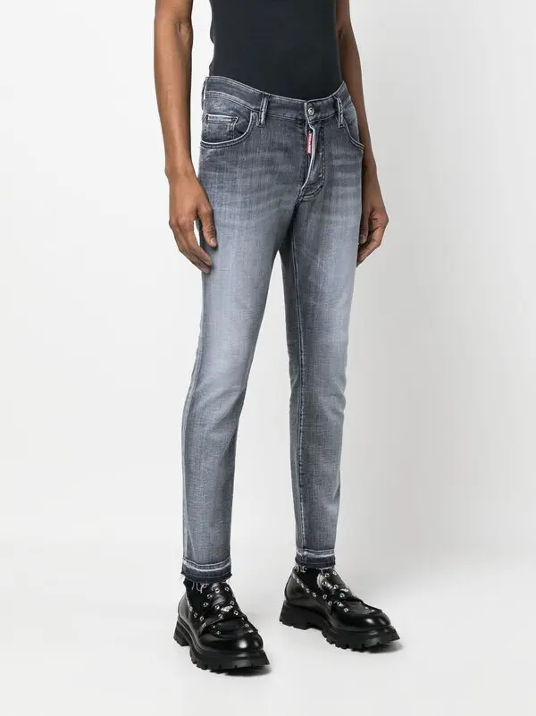 Dsquared2 Faded Skinny Jeans - Grey