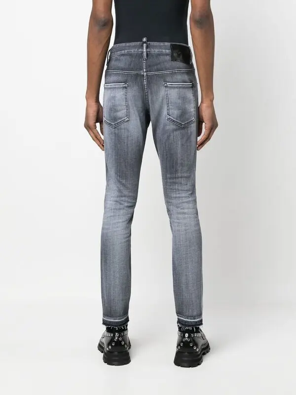 Dsquared2 Faded Skinny Jeans - Grey