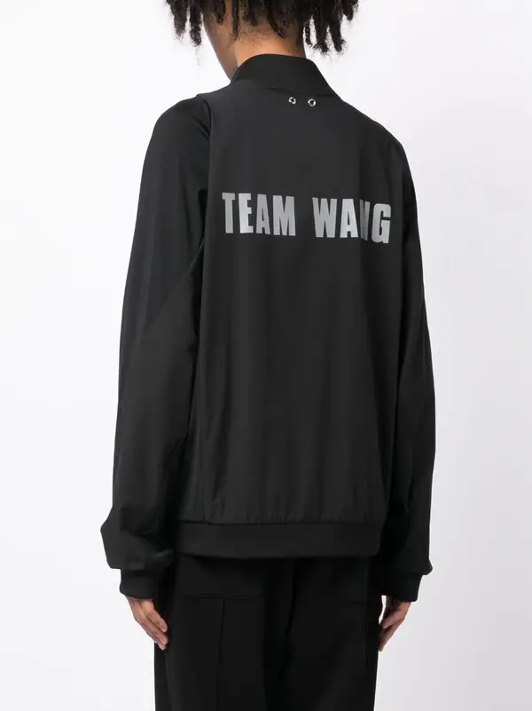 TEAM WANG DESIGN Logo-embroidered Track Jacket