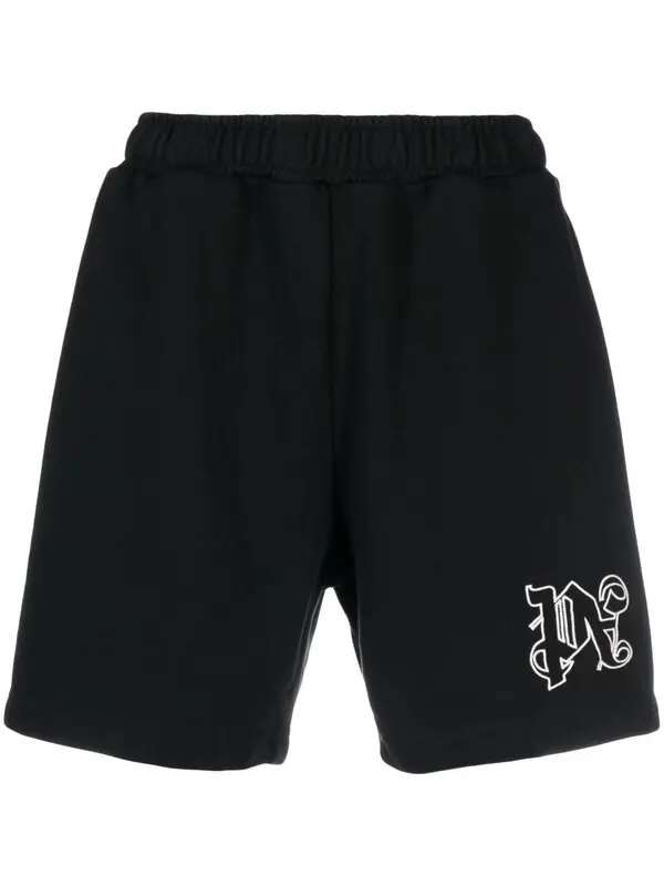 Palm Angels Hyper Monogram-print Track Shorts