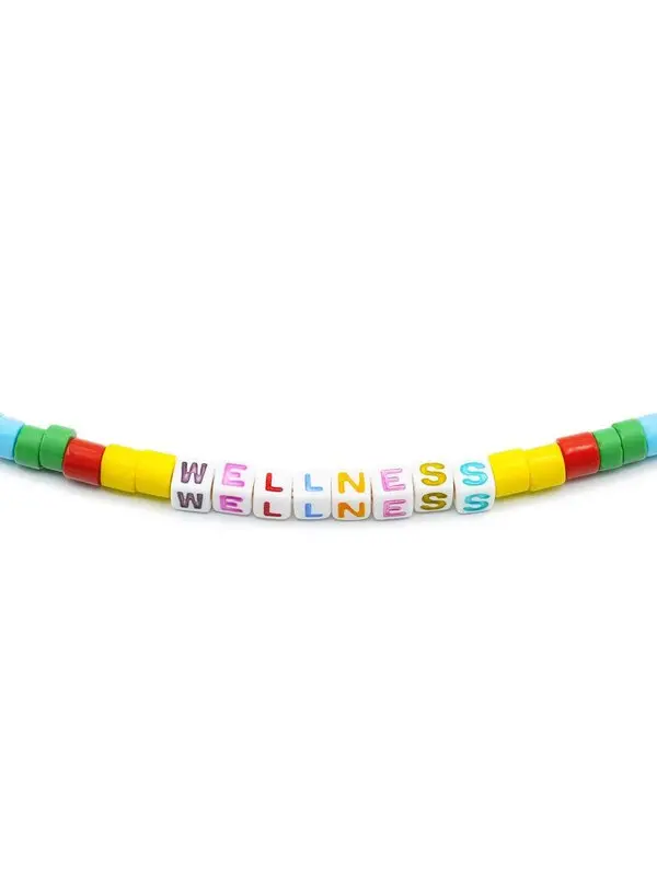 SPORTY & RICH Wellness Beaded Bracelet - Blue