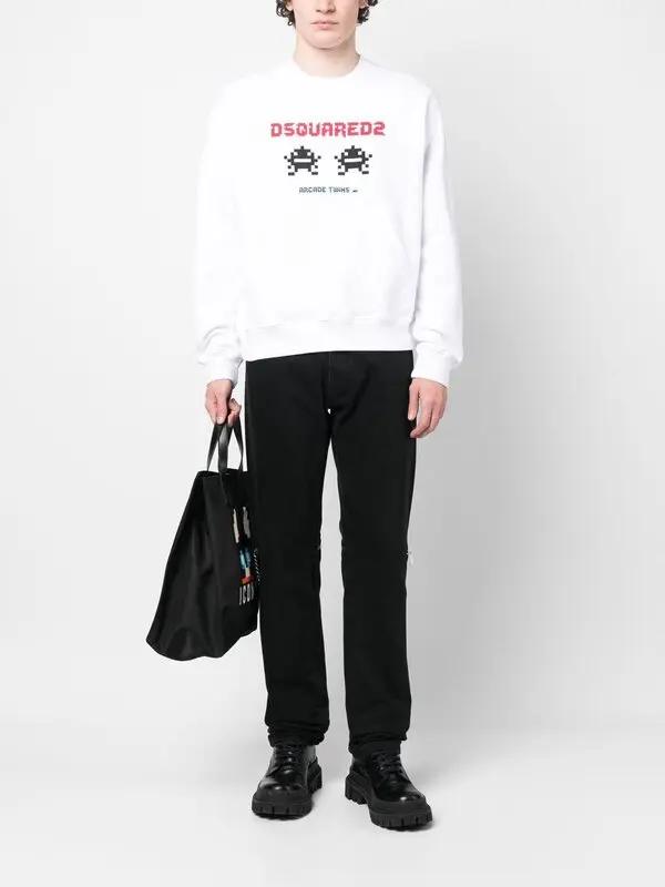 Dsquared2 Arcade Twins-print Sweatshirt