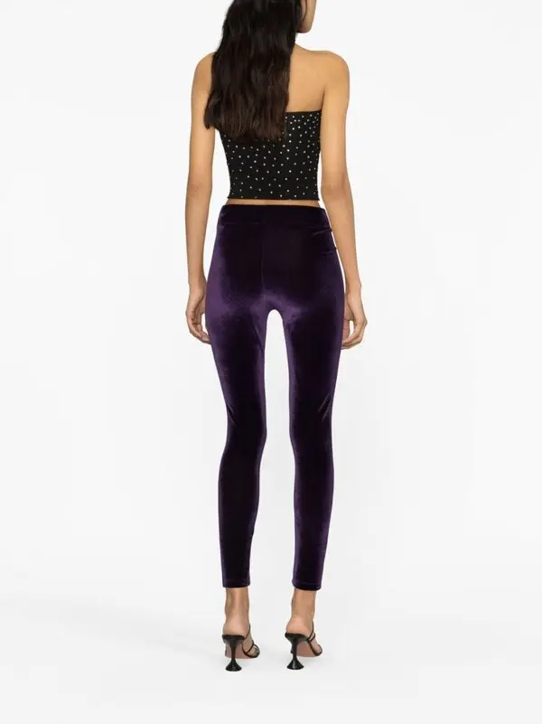 Philipp Plein Basic Velvet Leggings