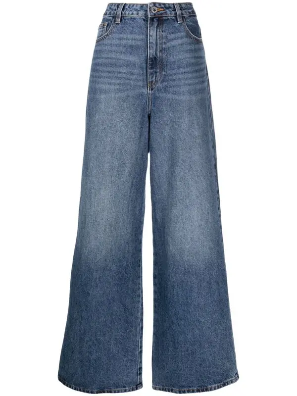 SELF-PORTRAIT Wide-leg Jeans