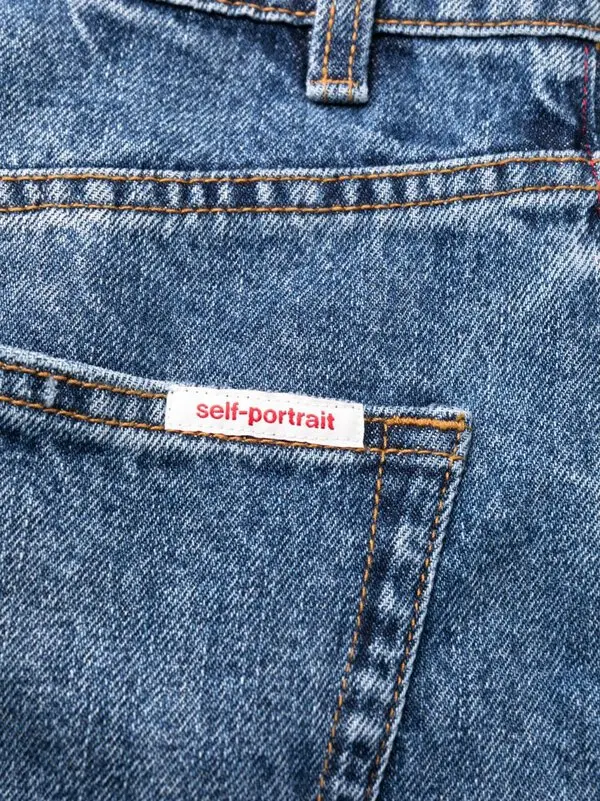 SELF-PORTRAIT Wide-leg Jeans