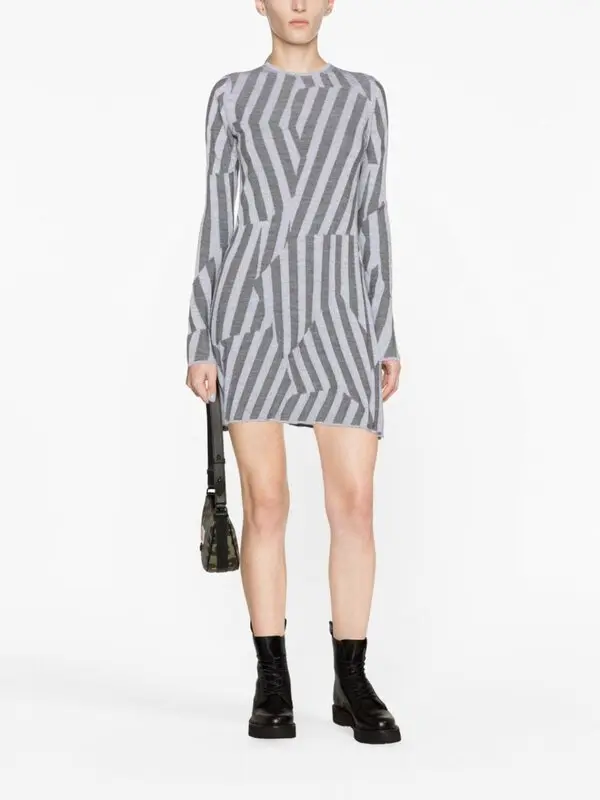 Kenzo Geometric Knit Minidress