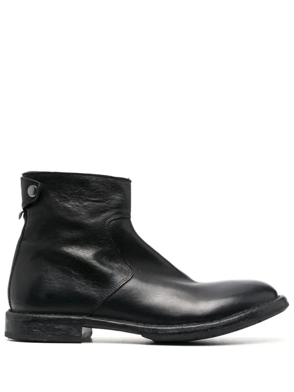 Moma Smooth-grain Leather Boots - Black