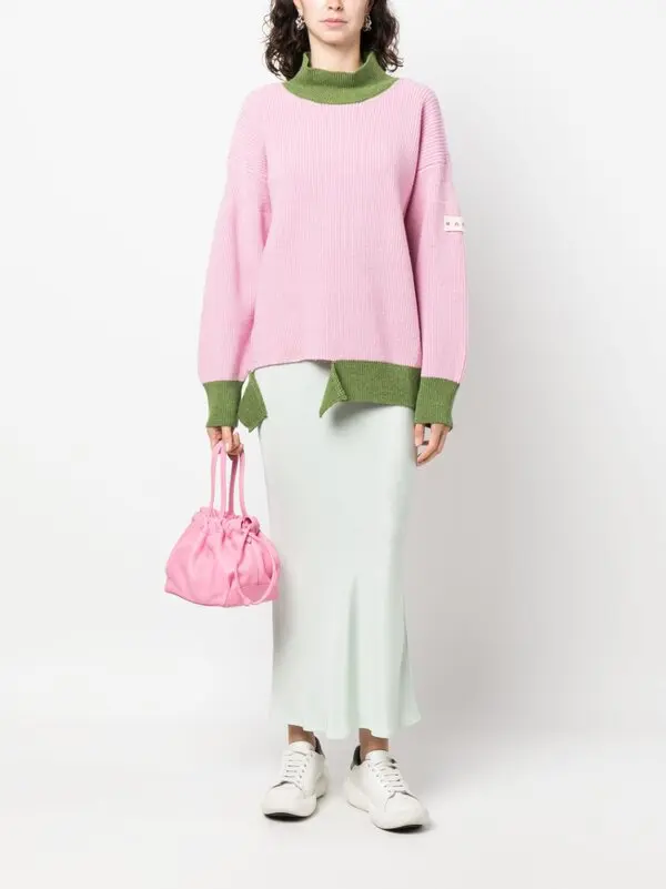Marni Asymmetric Ribbed Jumper