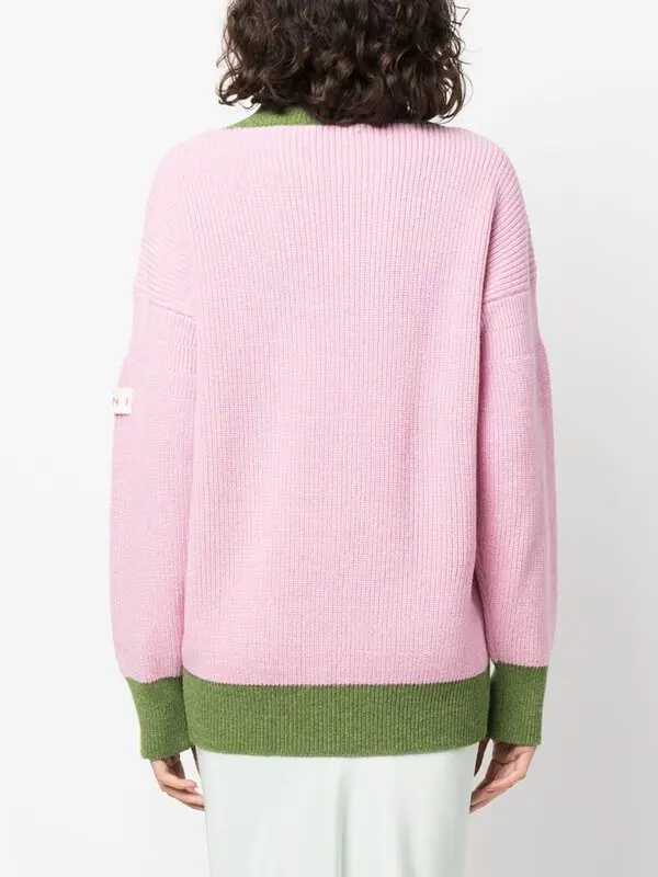 Marni Asymmetric Ribbed Jumper
