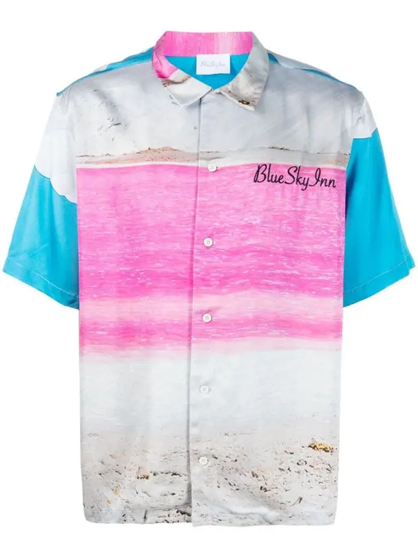 BLUE SKY INN Abstract-pattern Short-sleeve Shirt