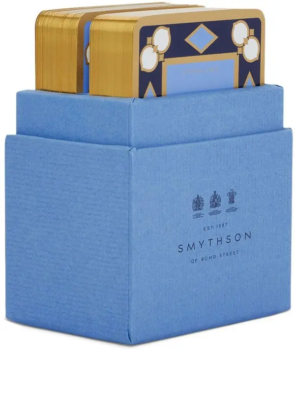 Smythson Set-of-two Playing Cards - Blue