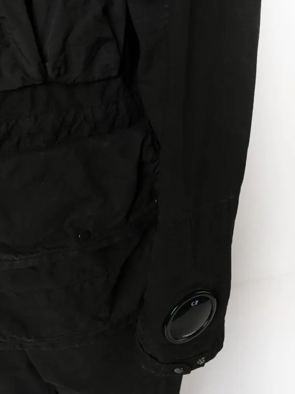 C.P. COMPANY Cargo-pocket Cotton Hooded Jacket - Black