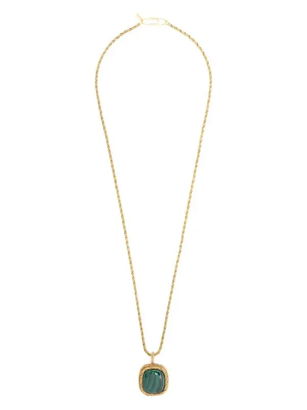 AURÉLIE BIDERMANN Miki Malachite-stone Necklace