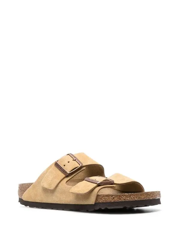 BIRKENSTOCK Arizona Suede Sandals - Neutrals